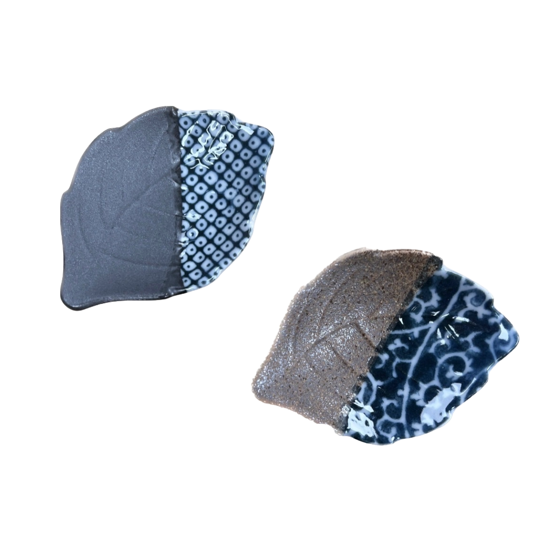 CHOPSTICK REST LEAF W/ JAPANESE PATTERN – HANAMARU JAPANESE MARKETPLACE