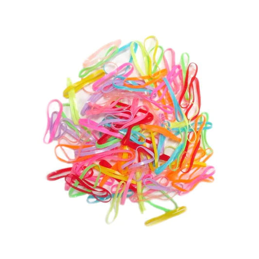 NO TANGLE RUBBER HAIR BAND M SIZE COLOR MIX 100P – HANAMARU JAPANESE ...