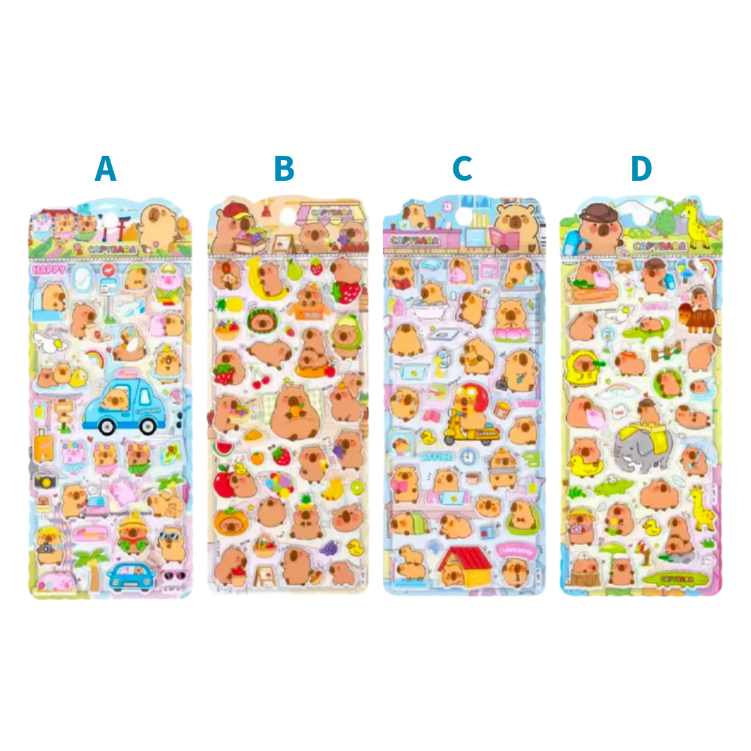 HAPPY CAPYBARA STICKER – HANAMARU JAPANESE MARKETPLACE