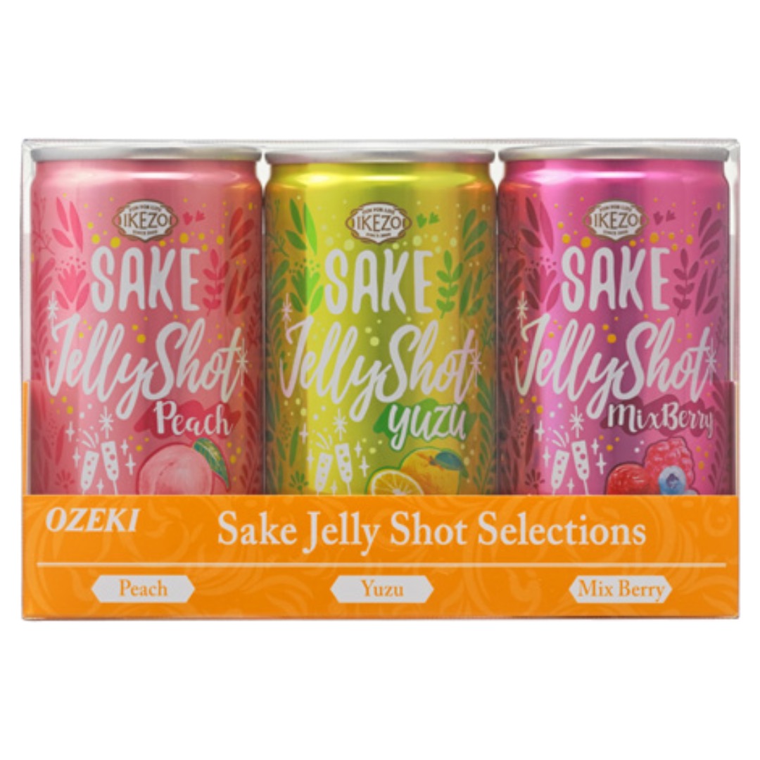 OZEKI IKEZO SAKE JELLY SET 3P – HANAMARU JAPANESE MARKETPLACE