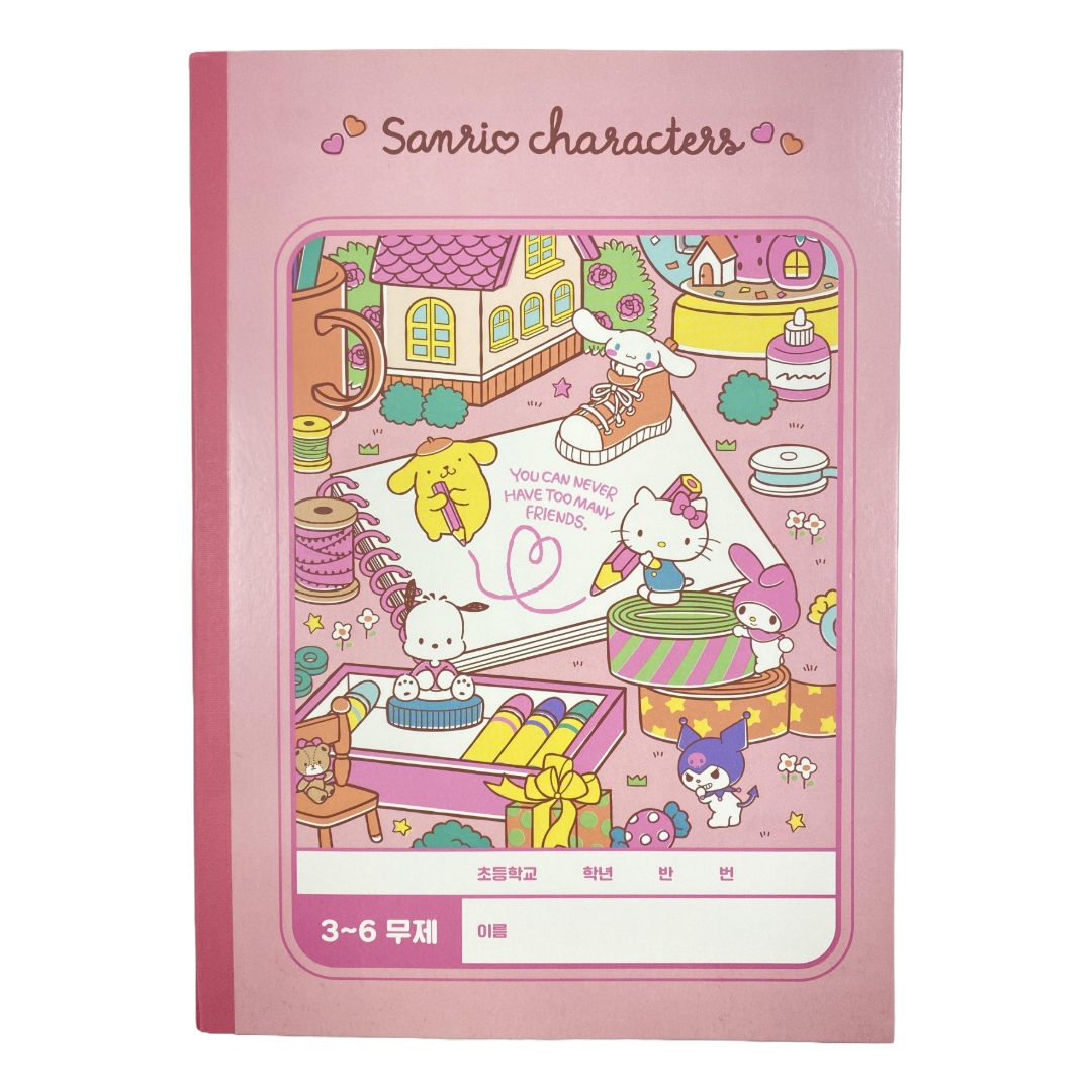 SANRIO CHARACTERS SCHOOL NOTE 25LINE – HANAMARU JAPANESE MARKETPLACE