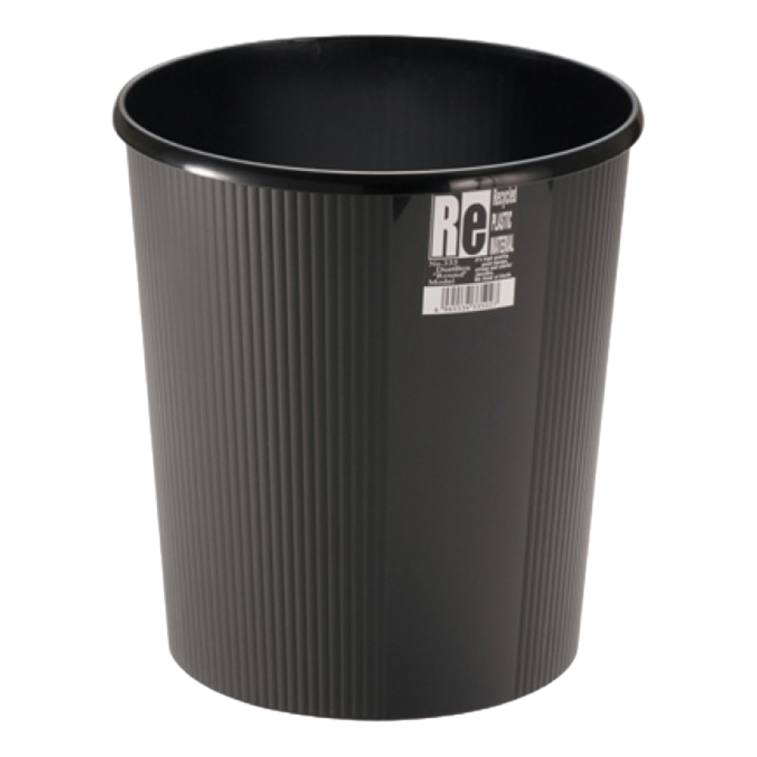 ROUND TRASH BIN BLACK 22X24.5CM – HANAMARU JAPANESE MARKETPLACE